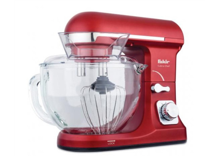 სტაციონალური მიქსერი (ჯამით) FAKIR CULINA CHEF ROUGE